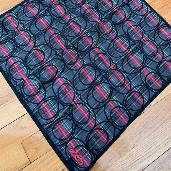 Coach | Accessories | Vintage Signature Print Coach Silk Scarf | Poshmark